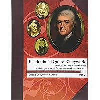 Inspirational Quotes Copywork: Practice Cursive Handwriting with ...