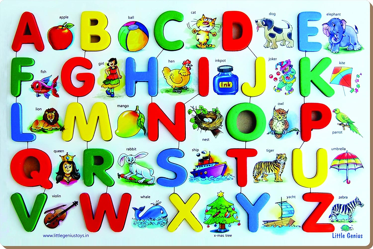 Buy Little Genius ABC Capital (Raised) Online at Low Prices in India ...