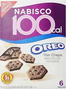 Oreo, paquetes de 100 calorías finas y crujientes, 6 unidades: Amazon ...