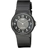 Amazon.com: Casio MW240 Series | Men’s Quartz Watch | Black/Black | 50M WR | Large Resin Case ...