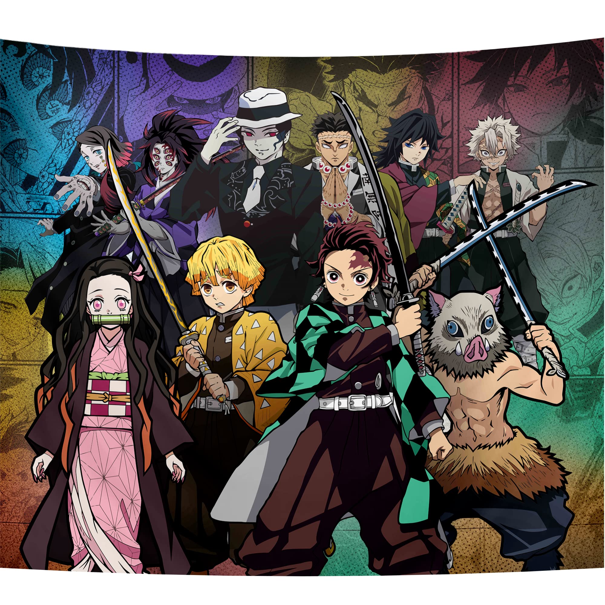 Mua JUMANT Demon Slayer Tapestry - Demon Slayer Room Decor - Demon ...