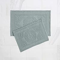 Amazon.com: Jean Pierre New York Cotton StoneWash Medallion 17x24/20x32 ...