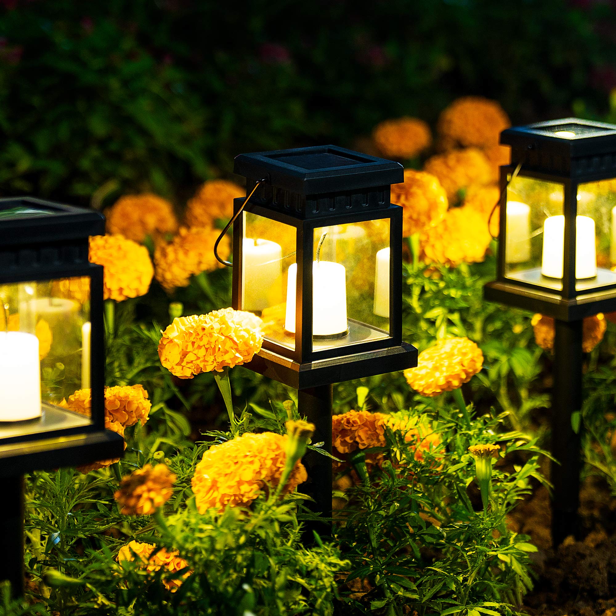 Mua Solpex Solar Pathway Lights 8 Pack LED Outdoor Hanging Lanterns ...