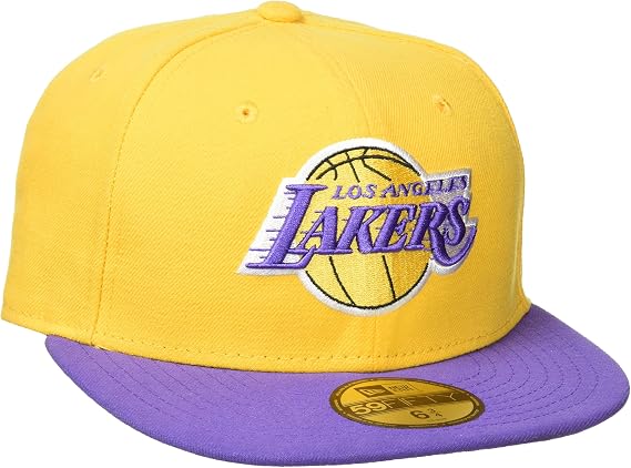 adidas Men's 59Fifty Los Angeles Lakers Cap, Yellow, 8 1/4: Amazon.com ...