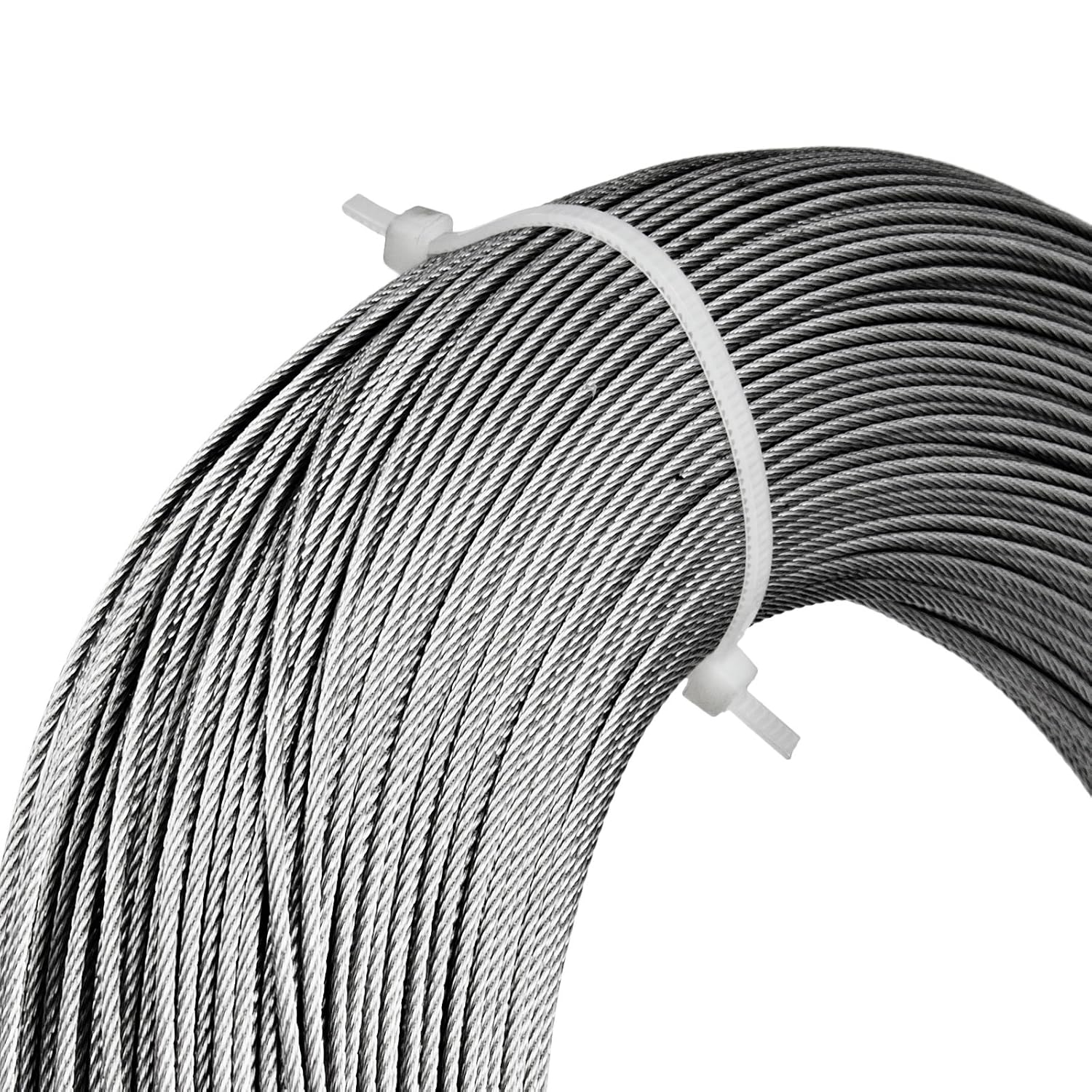 LOVSHARE 1/4 Inch Wire Rope Cable 500FT Reel 304 Stainless Steel Cable ...