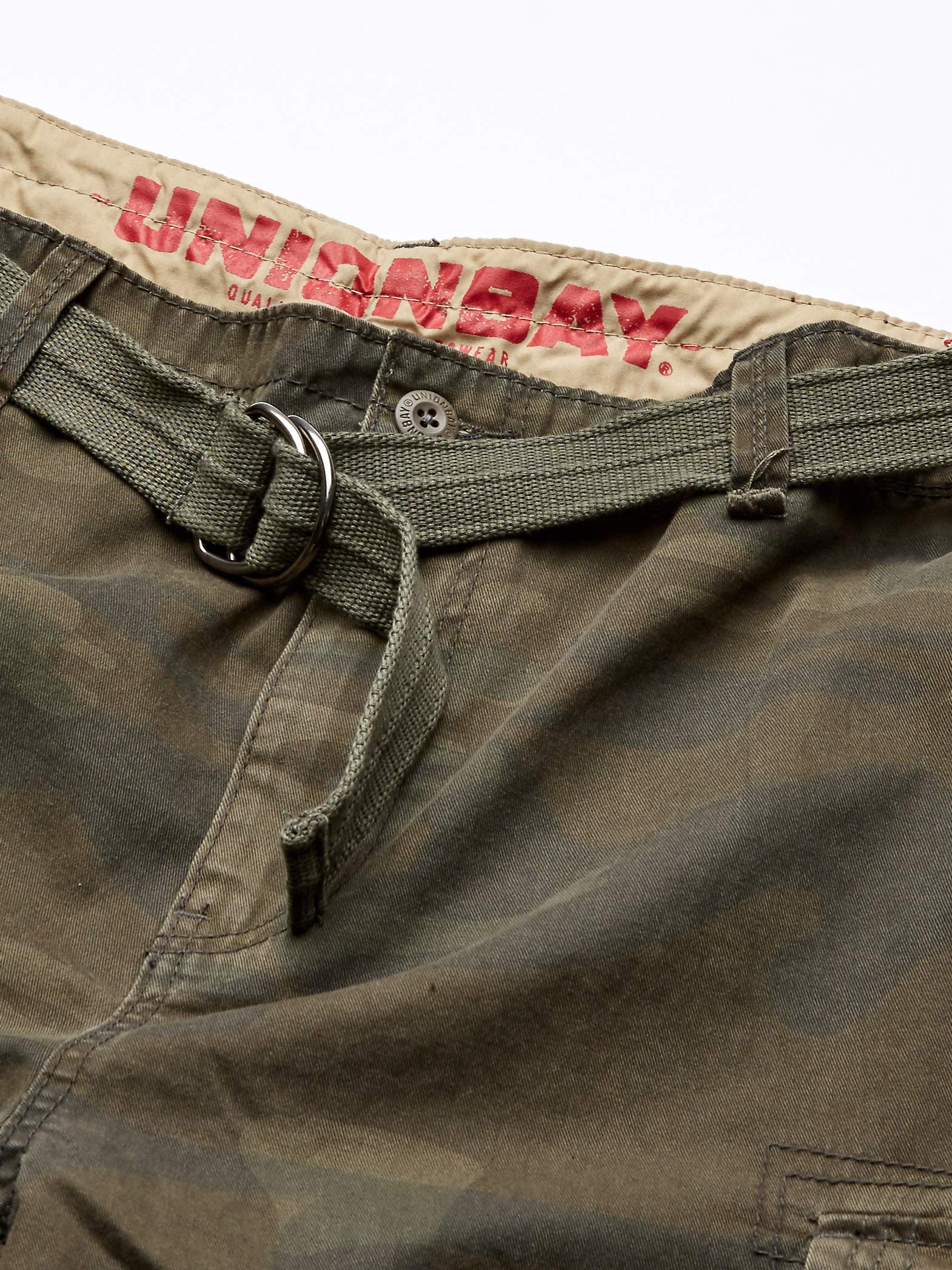 UNIONBAY Men's Survivor Belted Cargo Short-Reg and Big & Tall Sizes ...