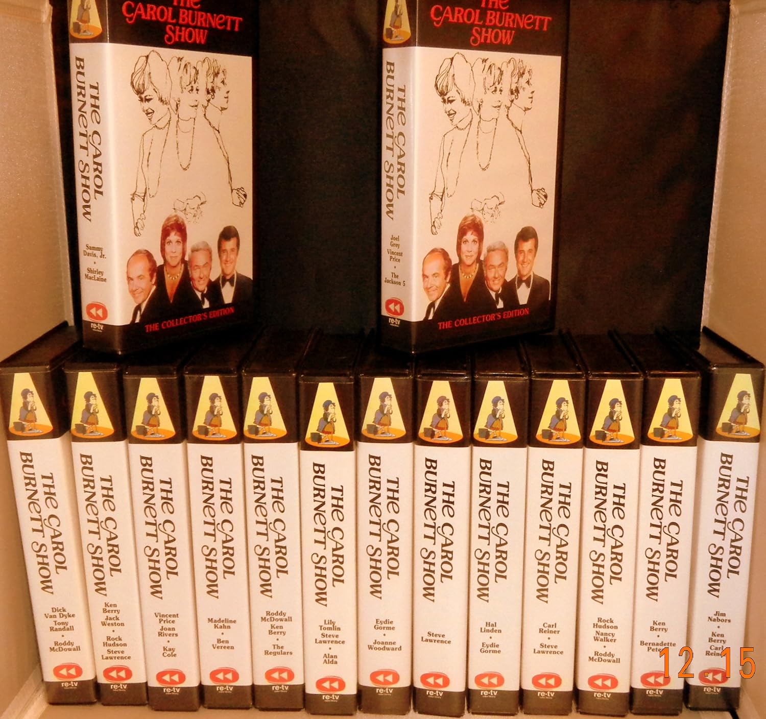 Amazon.com: The CAROL BURNETT SHOW VHS COLLECTION: 15 tapes with 30 ...