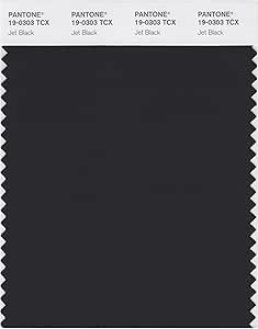 PANTONE Smart 19-0303X Color Swatch Card, Jet Black - Wall Decor ...