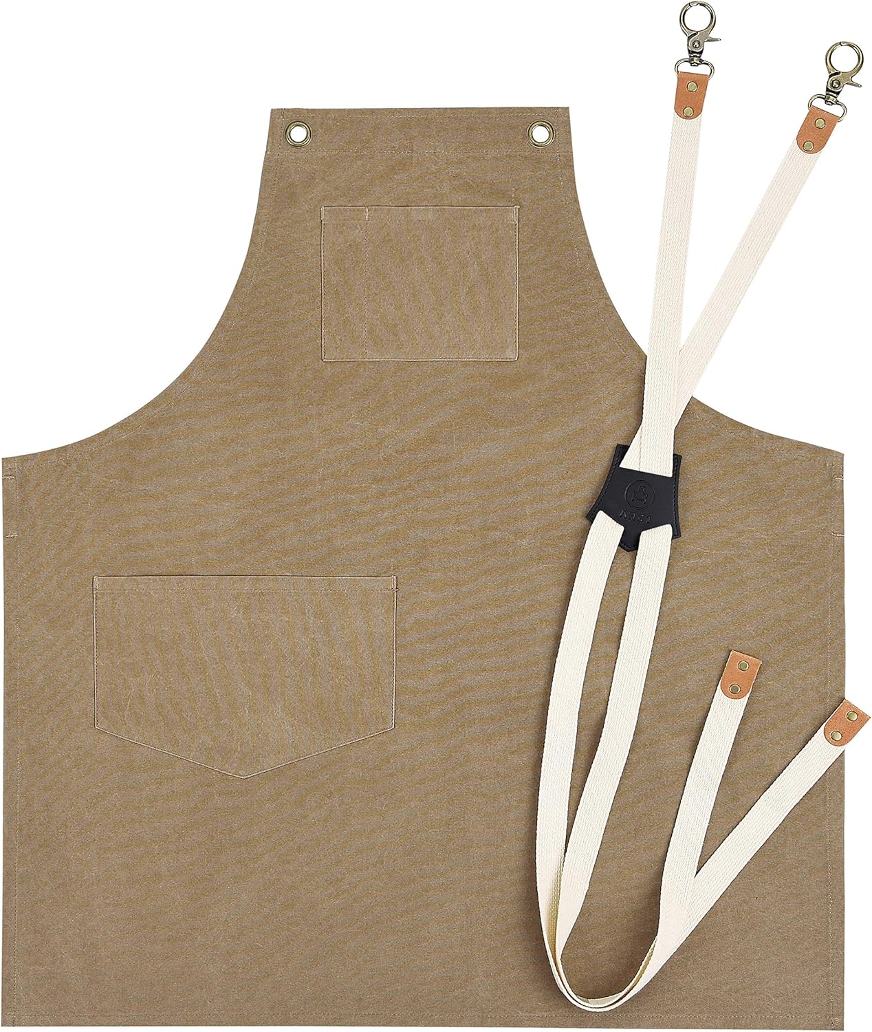 Amazon.com: ARC1 Unique Apron Two Pockets with Adjustable Cross-Back ...