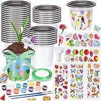 Amazon.com: Garden Plastic Pot Craft Kit 32 Nursery Pots with 148 ...