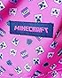 Amazon.com: Minecraft Kids Backpack Pink 4 Piece Set: Clothing, Shoes ...