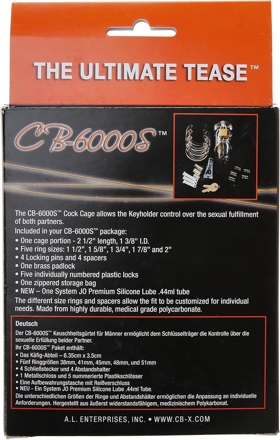 CB-X CB-6000S Chastity Cage Chrome Small - BigaMart