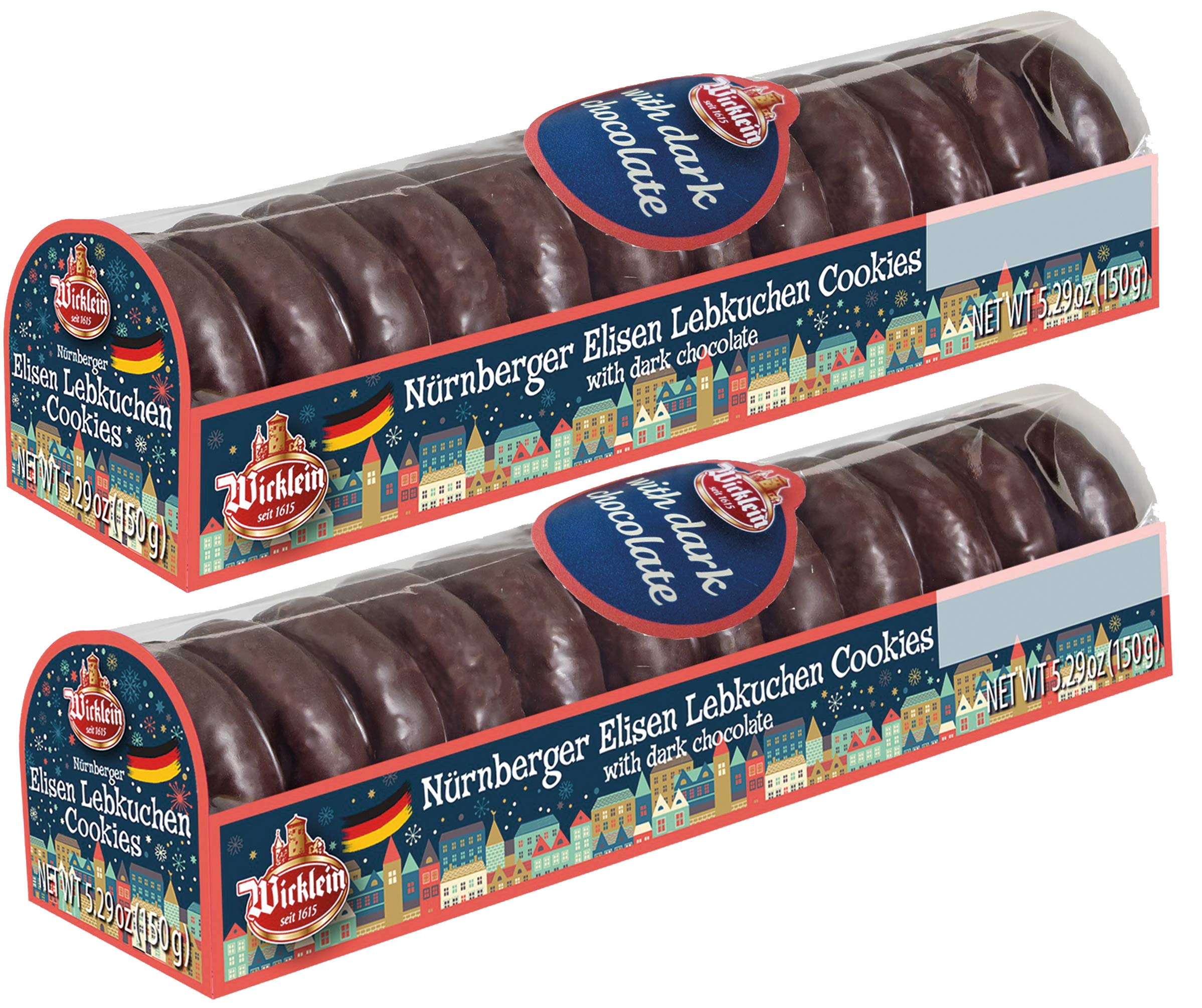 Wicklein Mini Dark Chocolate Nurnberger Lebkuchen, Gingerbread, 150g ...
