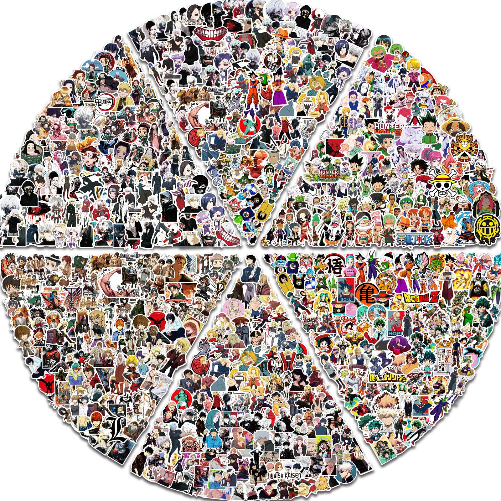 Mua Arme Large Anime Stickers Mixed Pack,600Pcs Mixed With Classic ...
