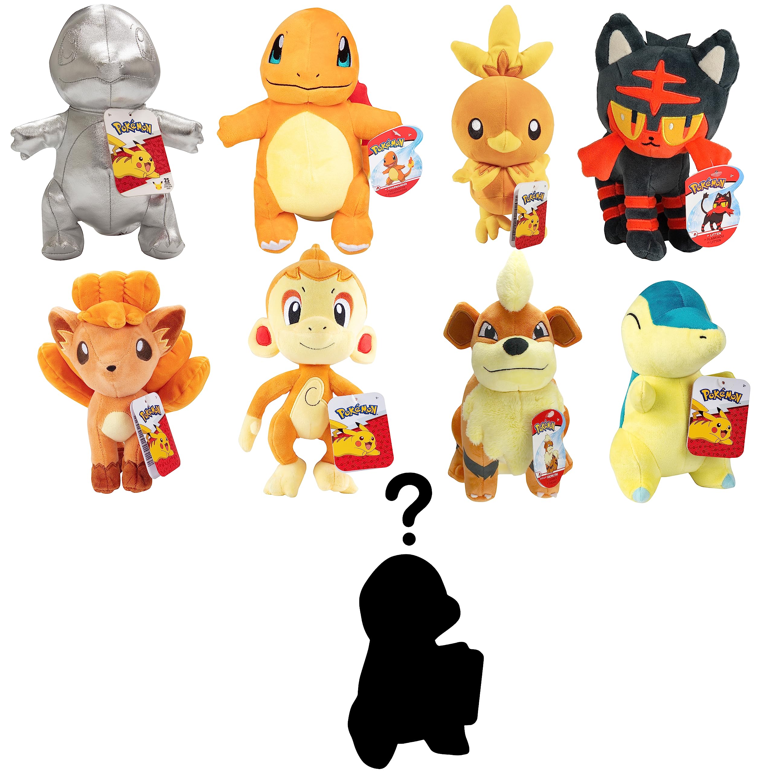 Mua Pokemon Fire Type 8" Plush Assorted Blind Box, 3-Pack - Receive 3 ...