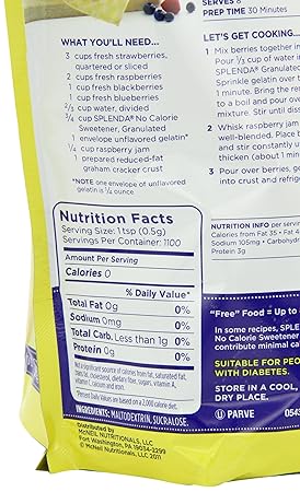 Splenda Nutrition Facts 1 Cup – Besto Blog