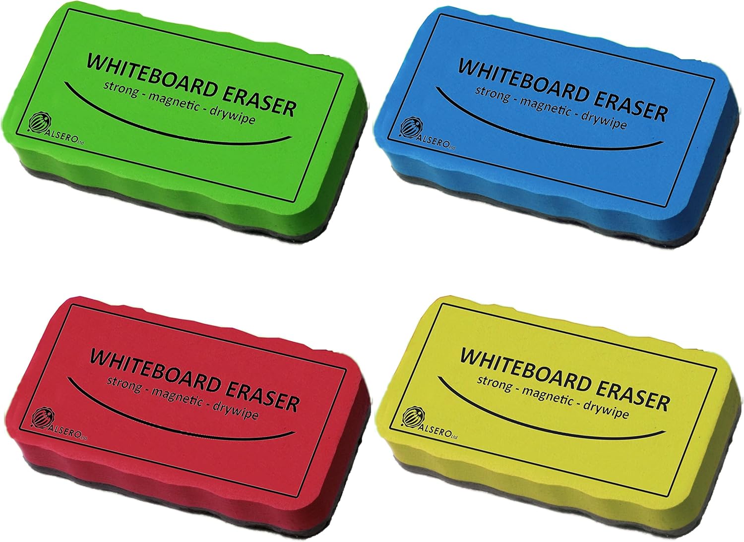 5 Pack – Magnetic Whiteboard Erasers – Small Size White Board Wipers ...