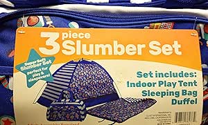 Amazon.com: Olivet Kids 3-Piece Slumber Set (Tent, Sleeping Bag, and ...