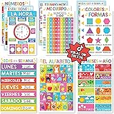 Amazon.com: Hadley Designs Spanish Classroom Decorations - 12 Spanish ...