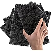 Amazon.com: Heavy Duty XL Brown Scouring Pad 5 Pack. 10 x 4.5in Large ...