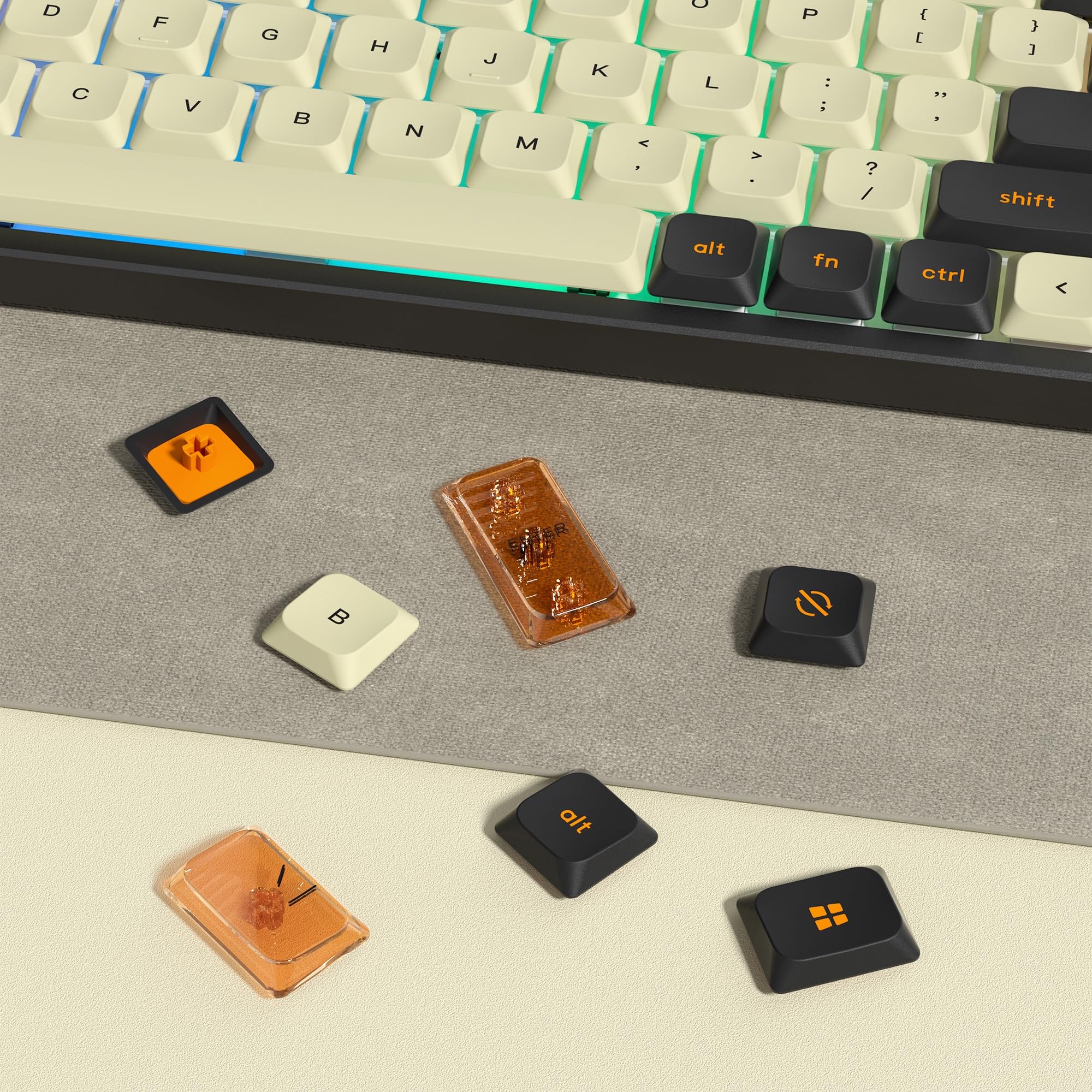 Mua dagaladoo Low Profile keycaps Set,Double Shot PBT keycaps 60 75 100 ...