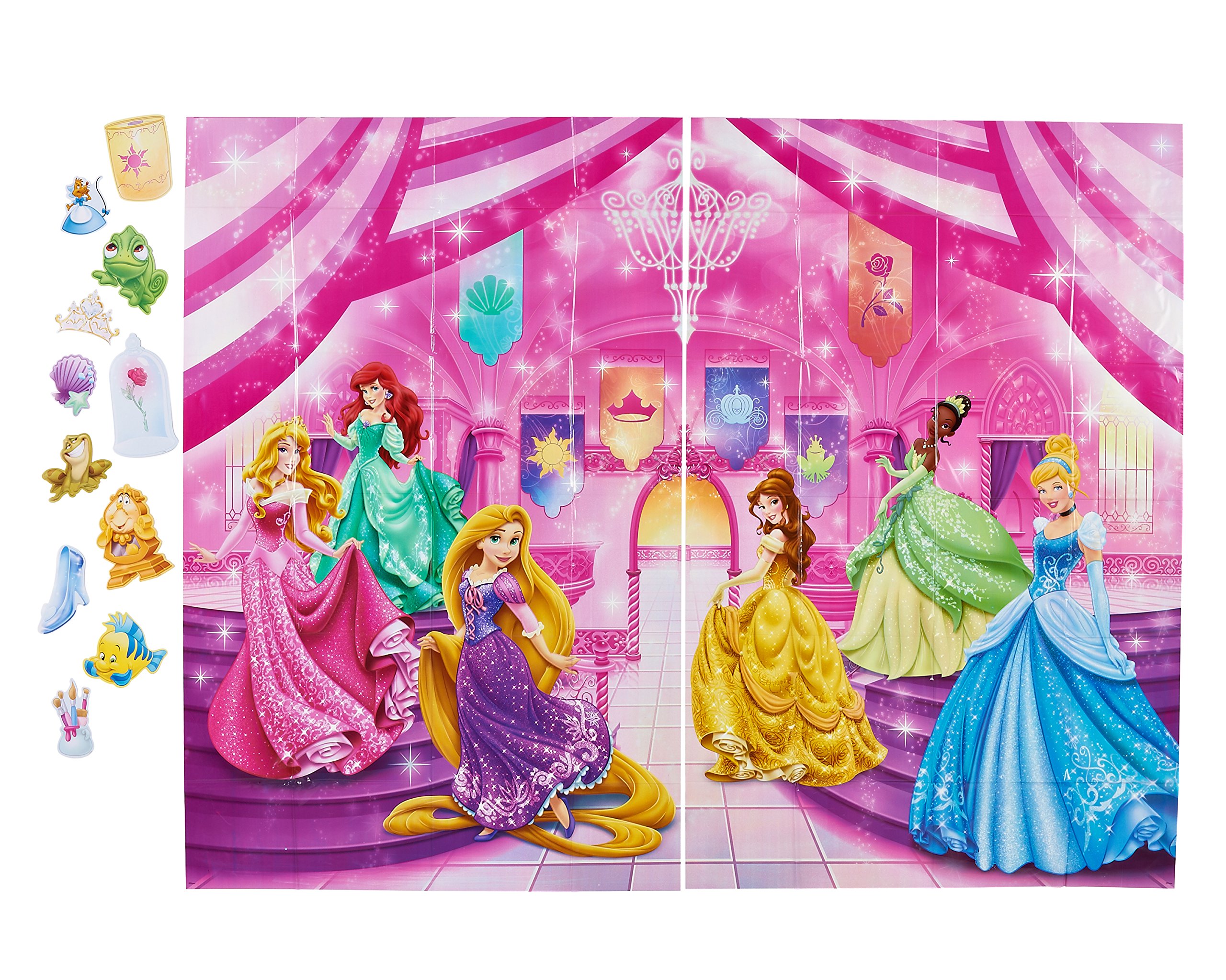 Disney Princess Photo Kit Backdrop and Props Party Supplies Free ...