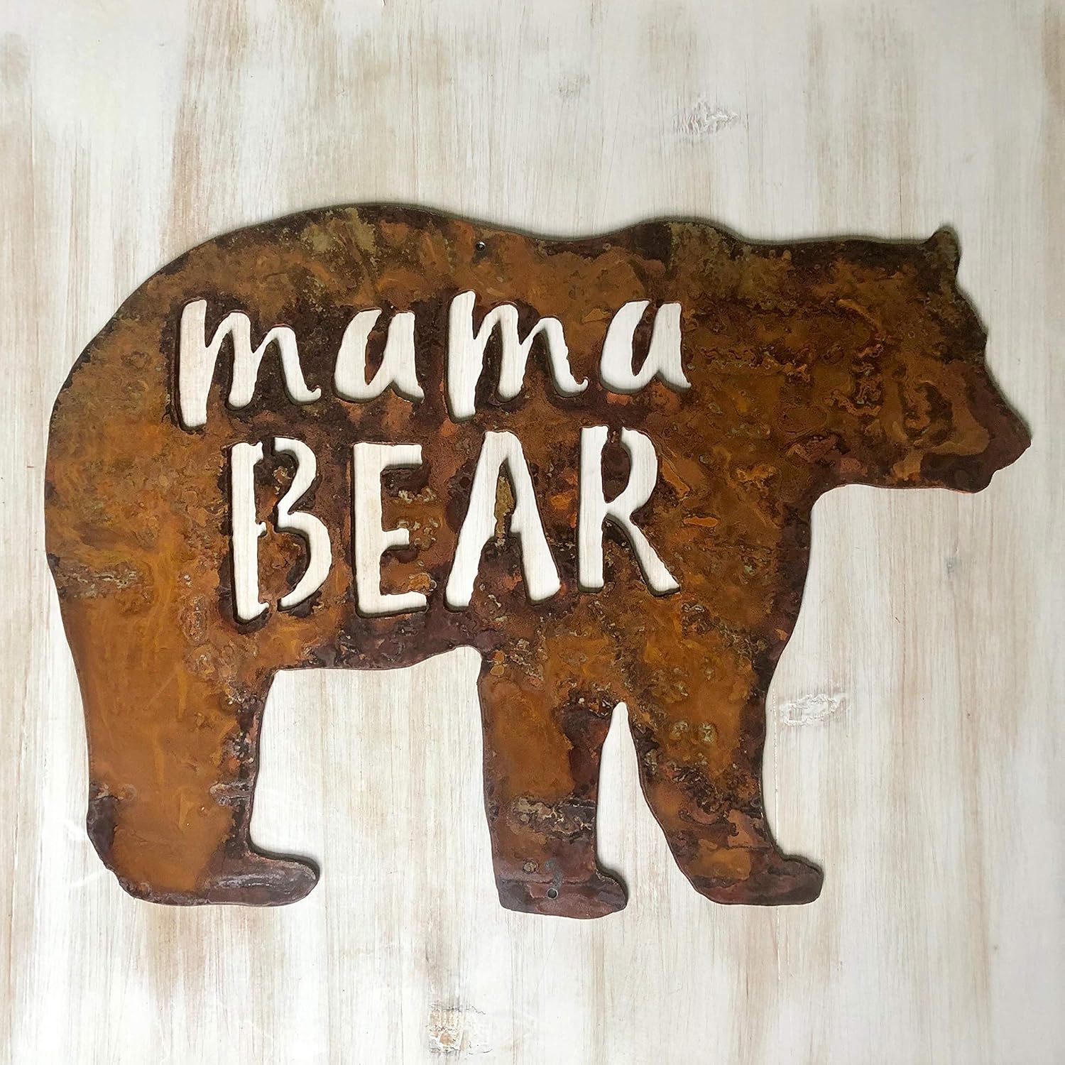 Amazon.com: 18 Inch Mama Bear Sign in Rusty Metal: Handmade