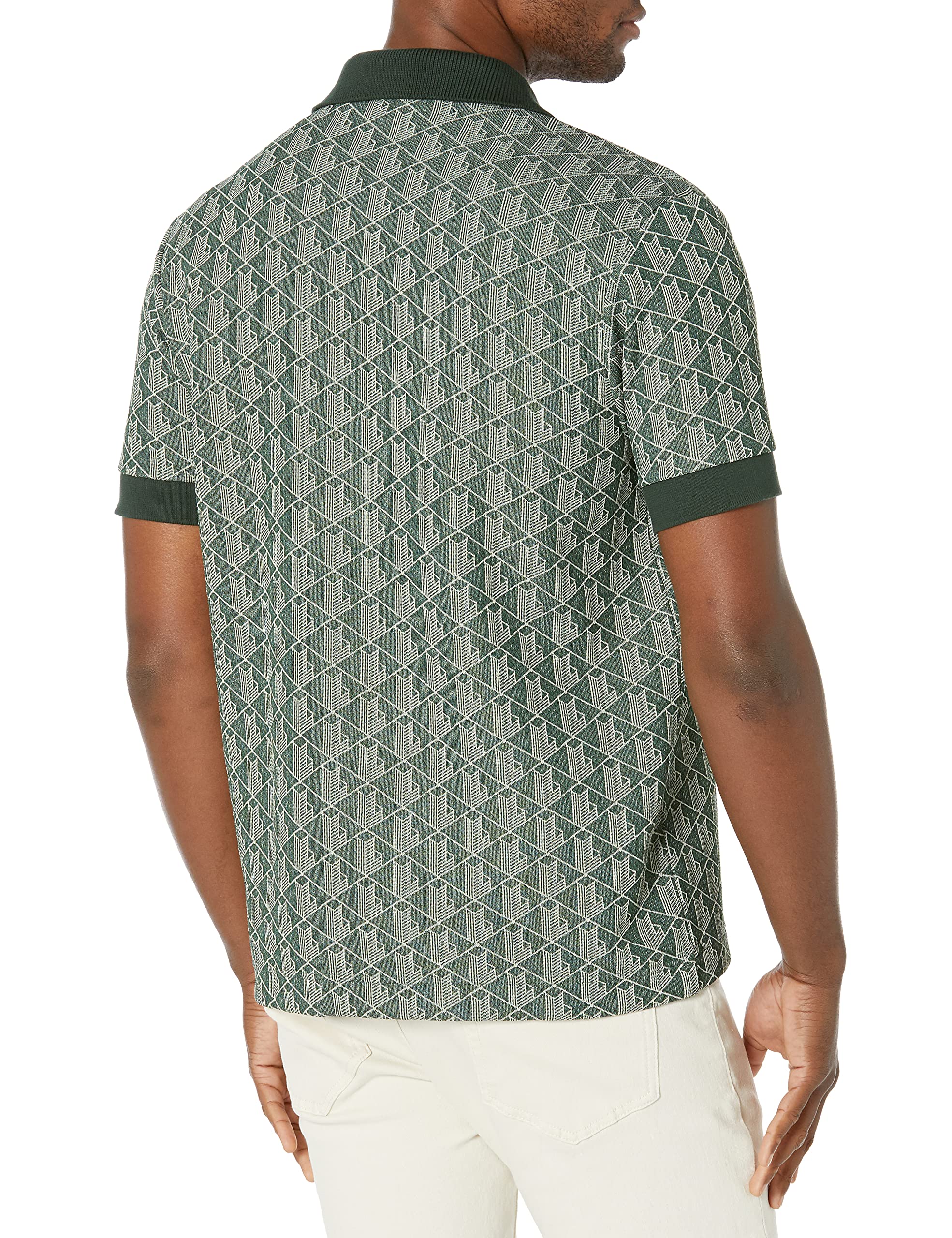 Mua Lacoste Mens Classic Fit Monogram Print Polo trên Amazon Mỹ chính ...
