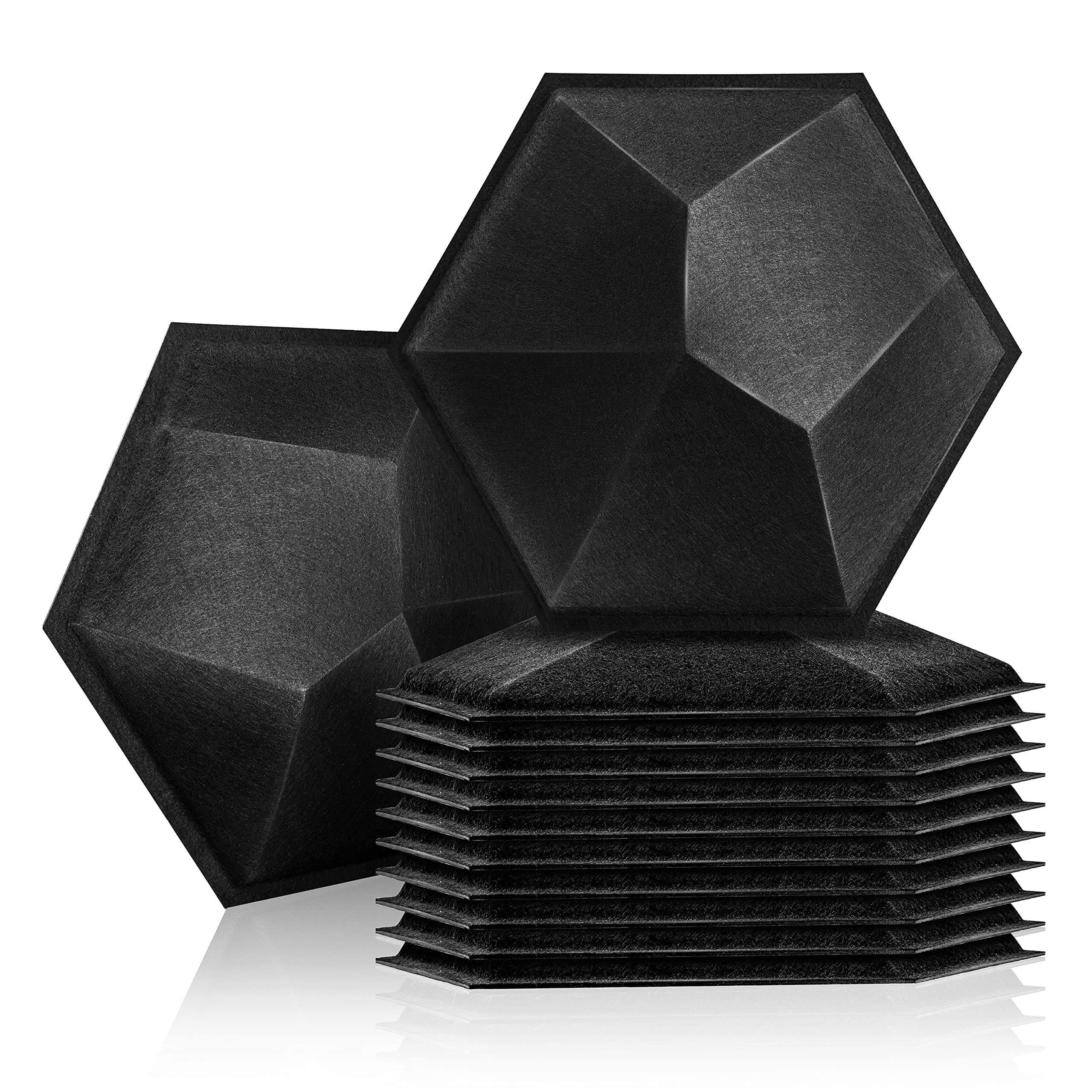Mua 12 Pack Hexagon Acoustic Panels, 14" X 12" X 0.4" High Density ...