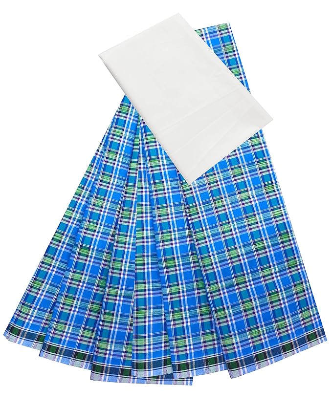 Buy Mylooms® Womens Unstitched Material For Chatta And Mundu ...