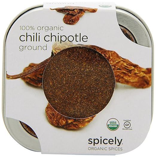Amazon.com : Spicely Organic Chili Chipotle Ground - Tin : Chipolte ...
