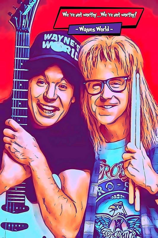 Waynes World Comic Icons Art Print | 4 Formats - Poster, Canvas ...