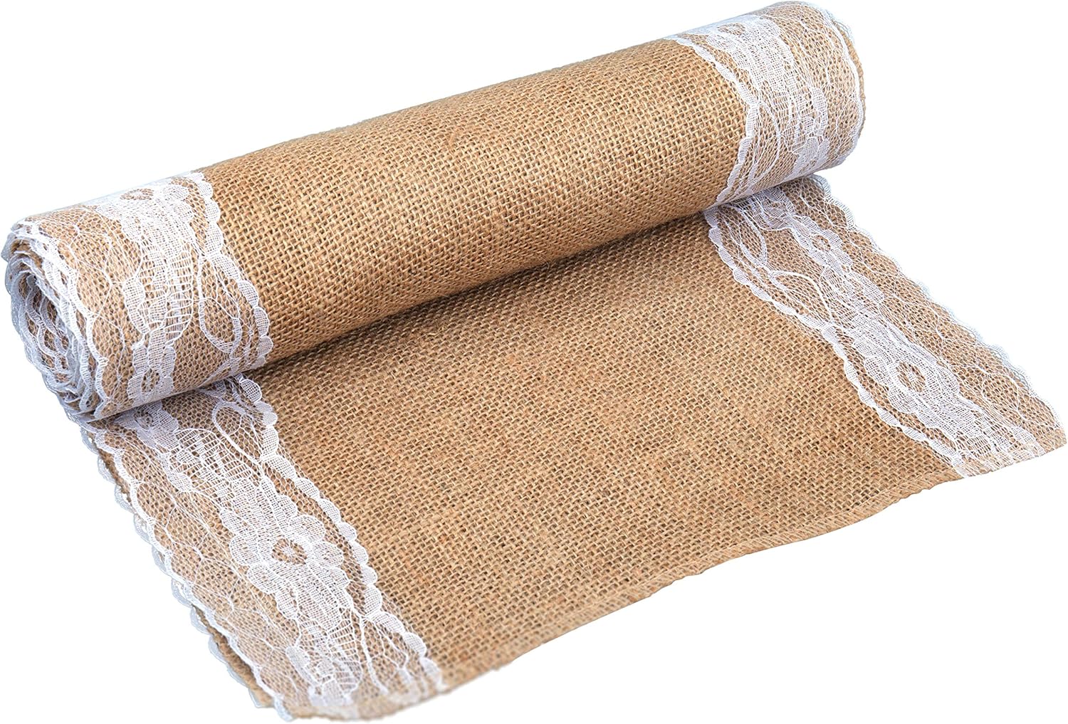 Runner Tavola Moderno in Juta - 30cm di Larghezza x 2,7 Metri Lunghezza ...