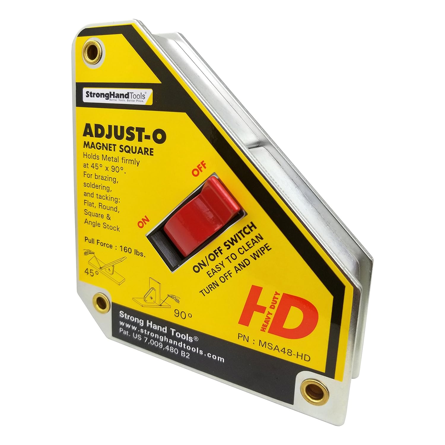 Strong Hand Tools Heavy-Duty Magnet Square - 160-Lbs. Pulling Power ...