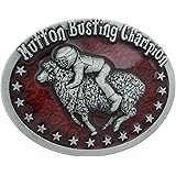 Amazon.com: New Vintage Red Enamel Initial Mutton Busting Champion Belt ...