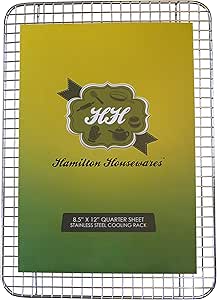 Amazon.com: Hamilton Housewares Stainless Steel Cooling Rack - Heavy ...