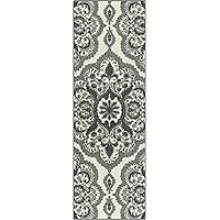 Amazon.com: Maples Rugs Vivian Medallion Runner Rug Non Slip Hallway ...