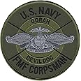 Amazon.com: FMF Fleet Marine Force Corpsman Patch Devil Doc : Clothing ...