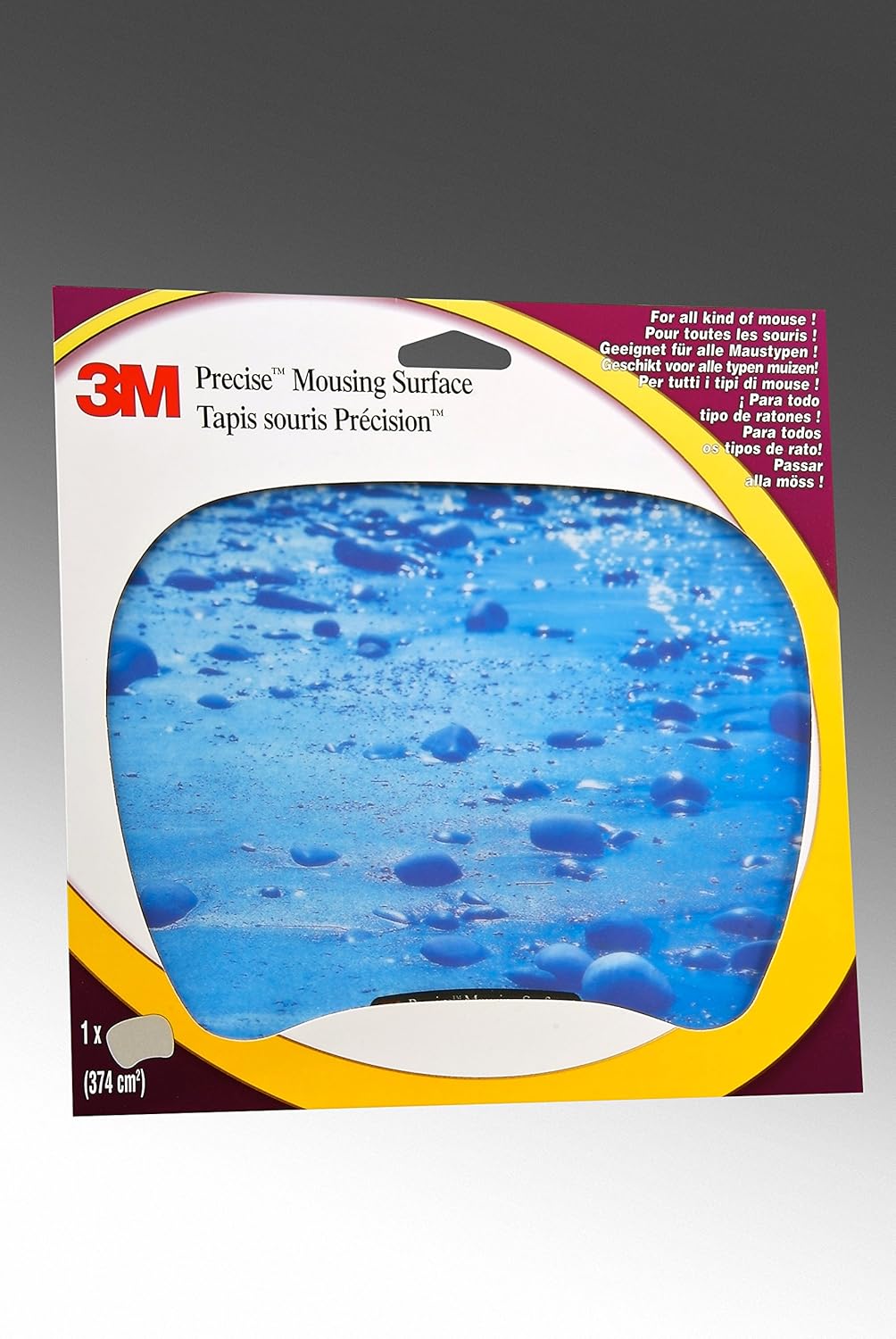 3M Ultra Thin Mouse Mat – Precise Micro-groove Mousing Surface – Blue ...