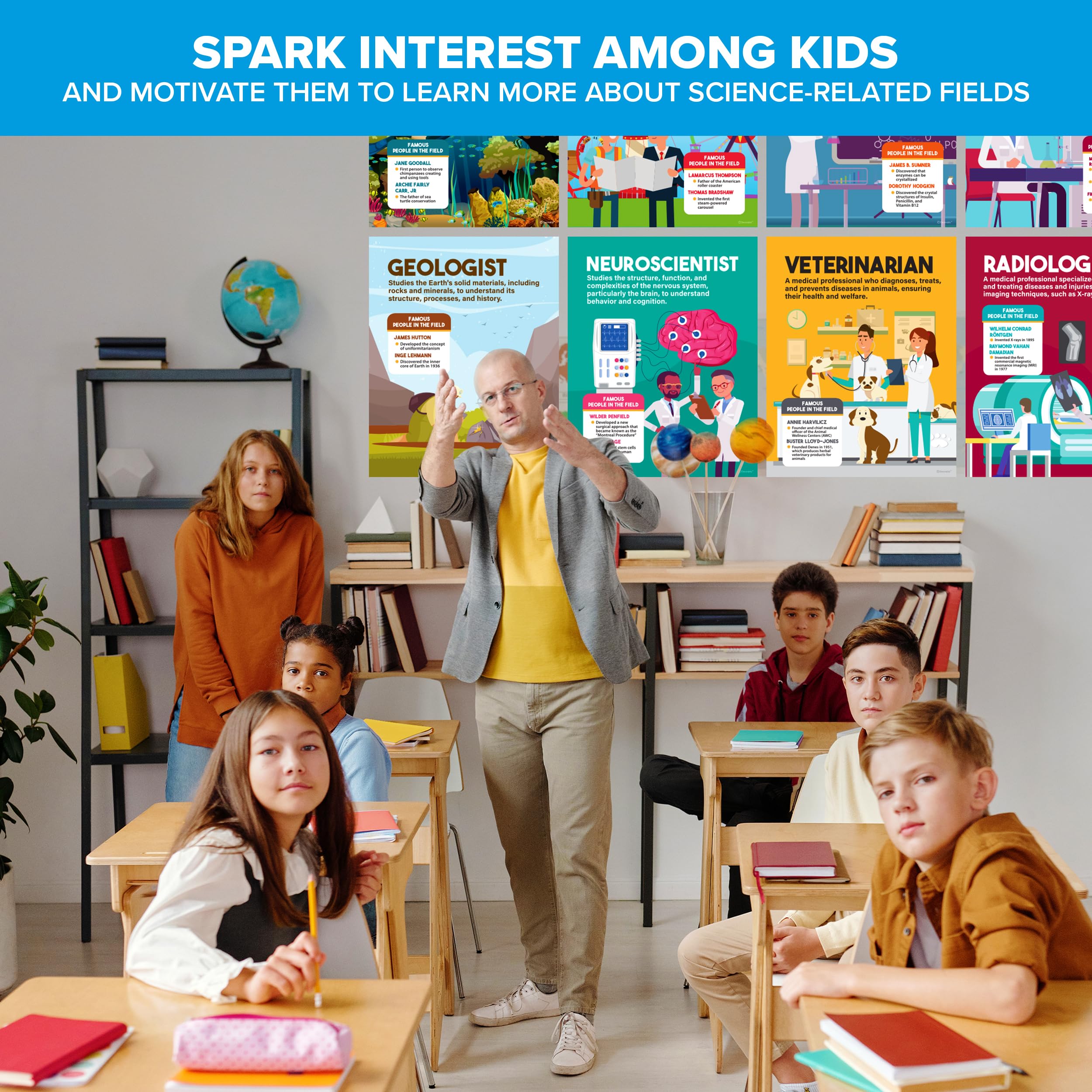 Mua Decorably 16 Career in Science Posters for Classroom Middle School ...