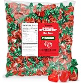 Amazon.com: Strawberry Filled Hard Candy - Individually Wrapped ...