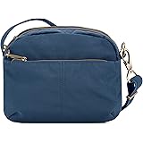 Amazon.com: Travelon Anti-theft Signature Double Zip Cross Body Bag, Smoke : Clothing, Shoes ...