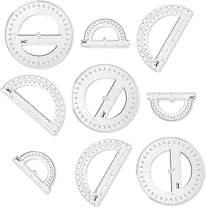 Amazon.com : Mr. Pen- Protractor, 9 Pc Protractor Set, Protractor Ruler ...