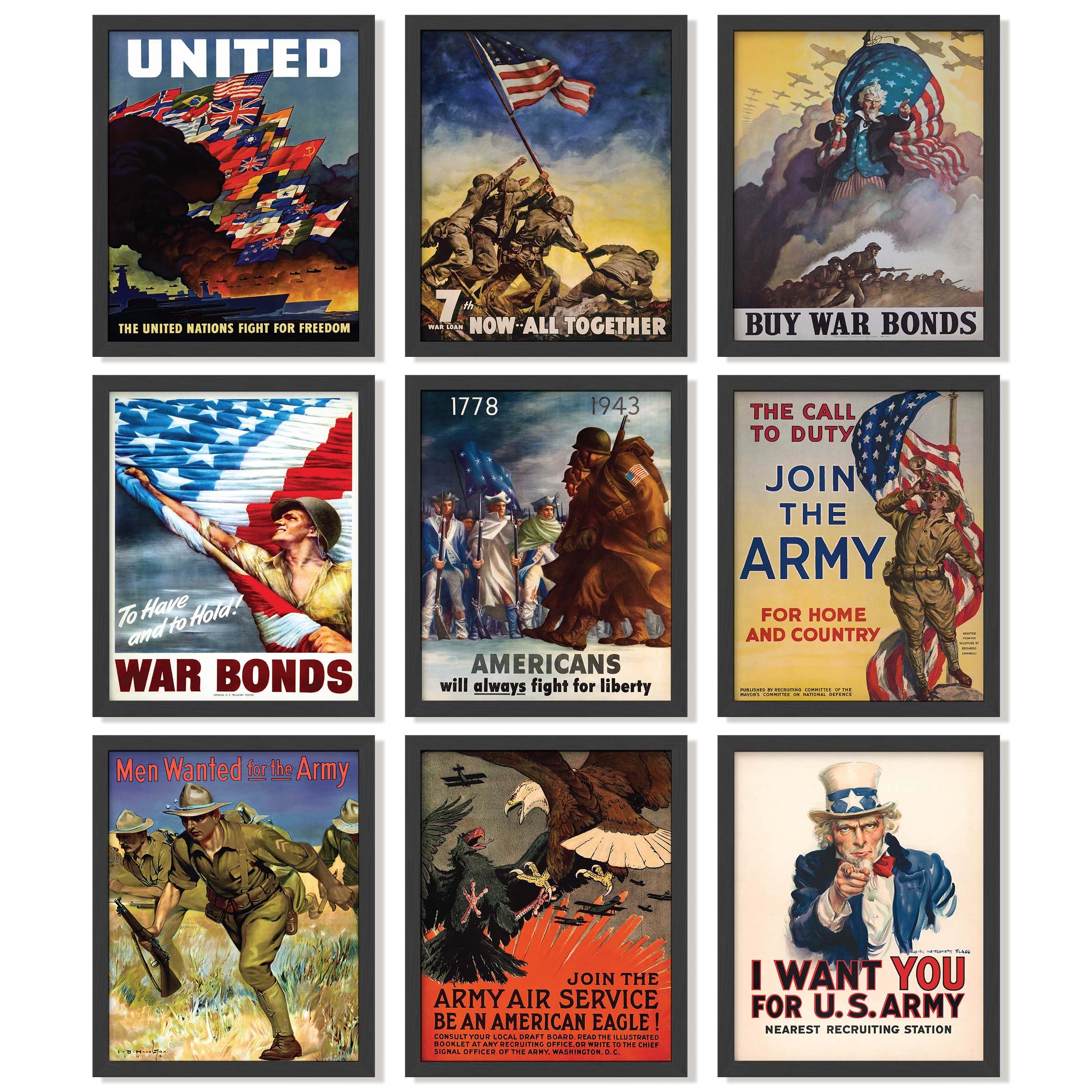 97 Decor Vintage WW2 Poster - Us History Posters for Classroom ...