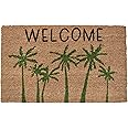 Amazon.com: Avera Products Palm Tree Welcome Mat, Natural Coir Fiber ...