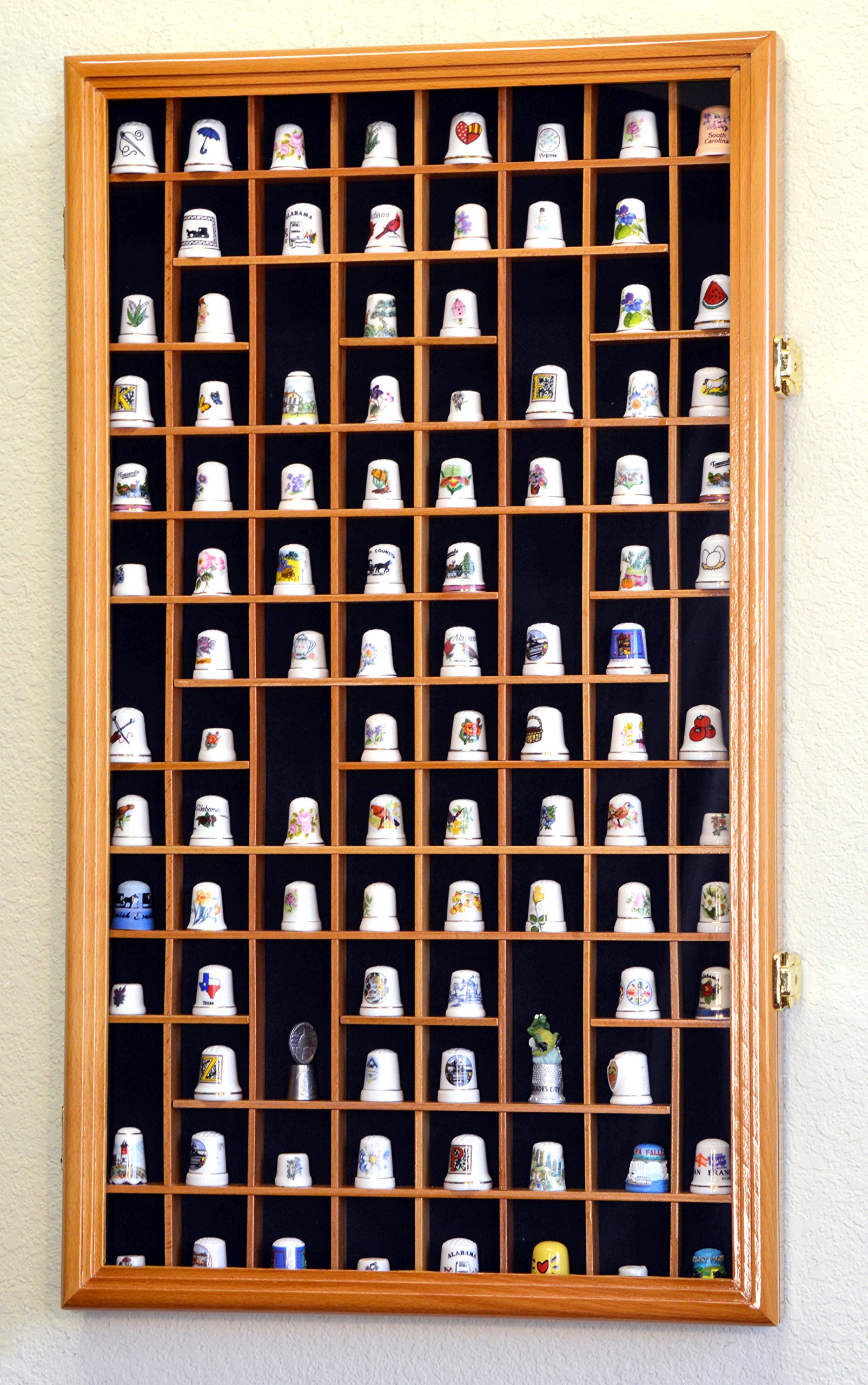 Mua 100 Opening Thimble/Small Miniature Display Case Cabinet Holder ...