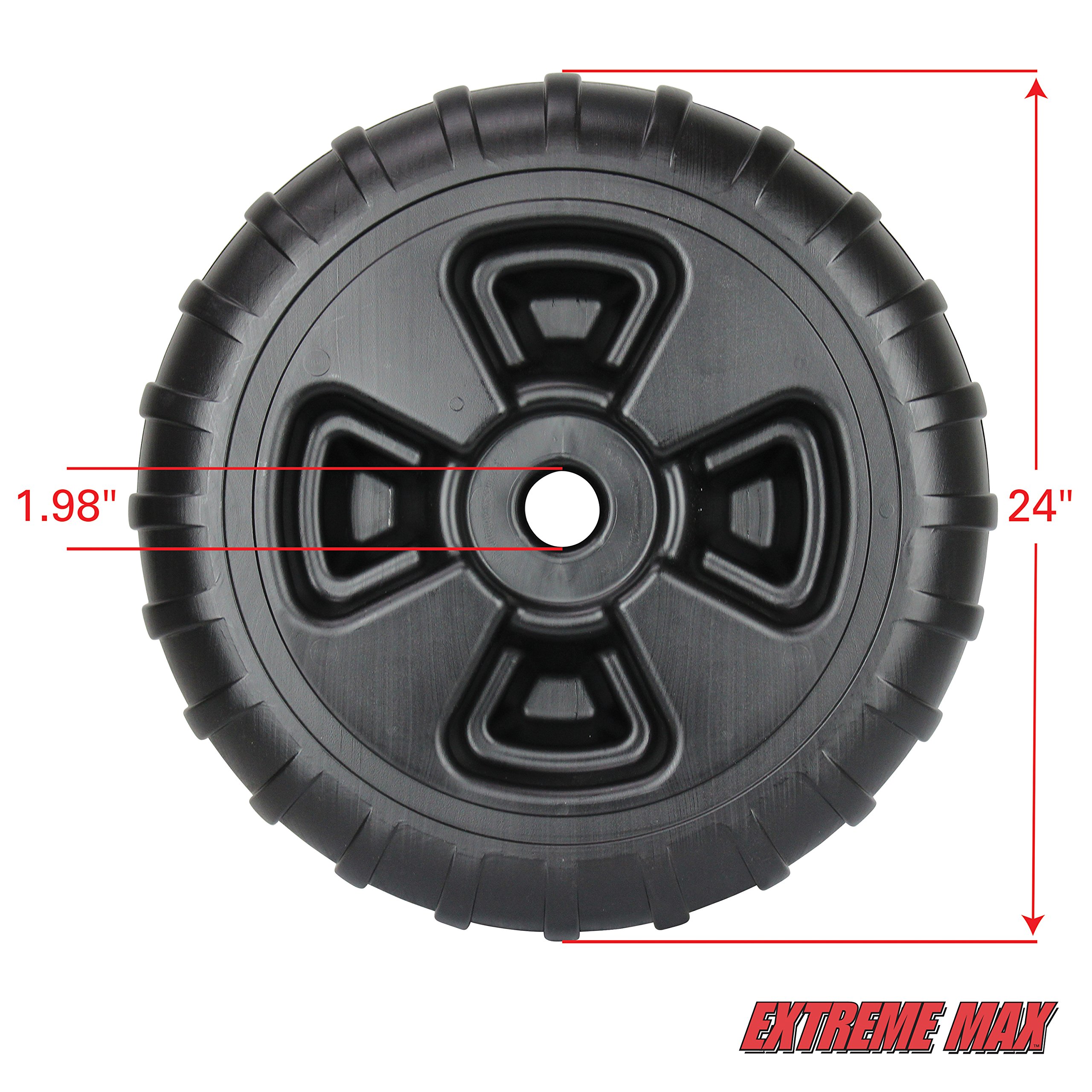 Extreme Max 3005.3729 24in Heavy-Duty Plastic Roll-In Dock / Boat Lift ...