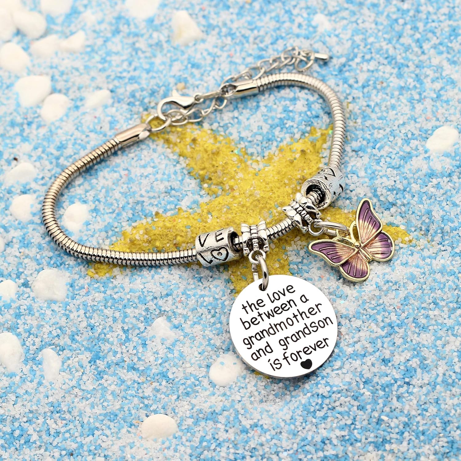 ACAROMAY Grandma Bangles Granddaughter Nana Love Wrist Bracelets ...