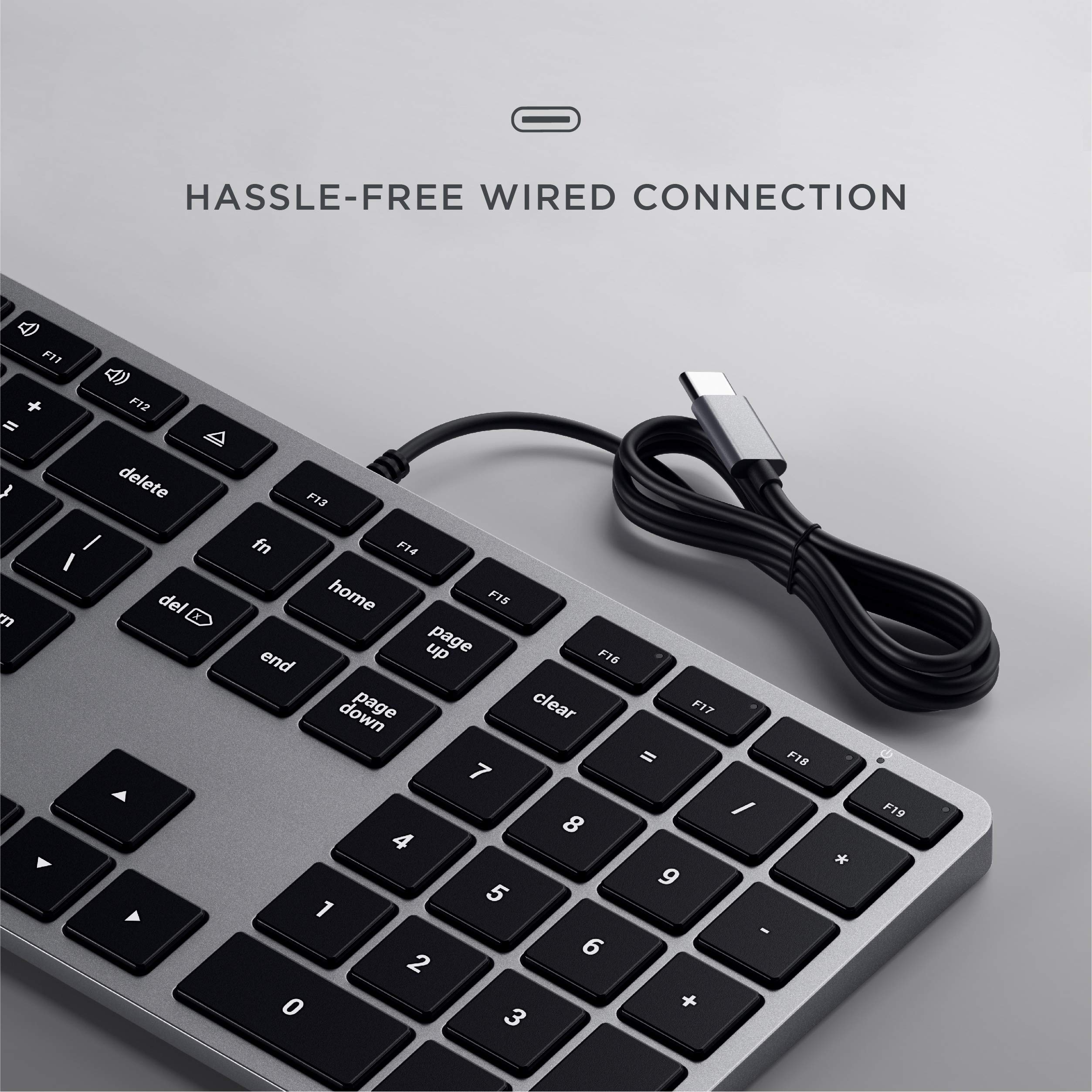 Mua Slim W3 Wired Backlit Keyboard with Numeric Keypad – Illuminated ...