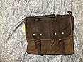 Mens Messenger Bag 15.6 inch Waterproof Vintage Genuine Leather Waxed ...